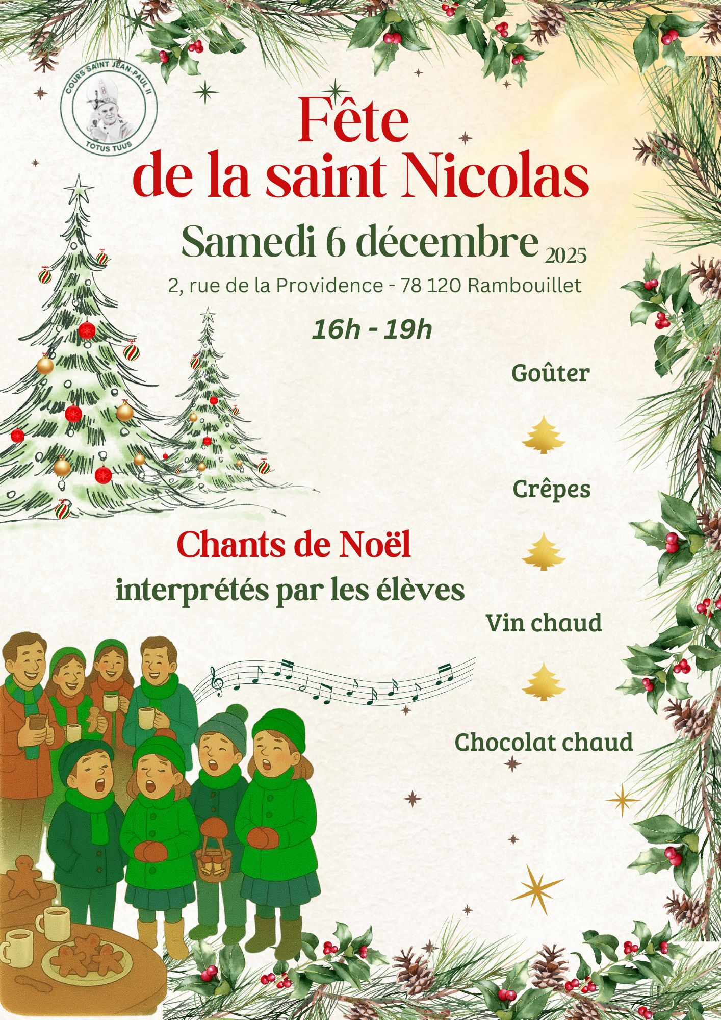 Fête de la Saint Nicolas - Cours Saint Jean-Paul 2 - Rambouillet